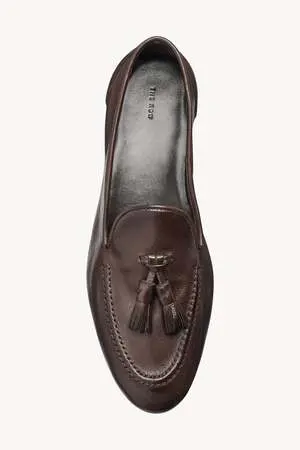 THE ROW Caden Loafer - Deep Brown