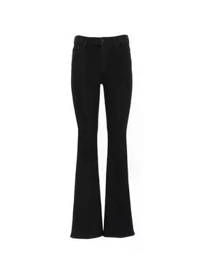 MOTHER The Weekender Flared Jeans - Black