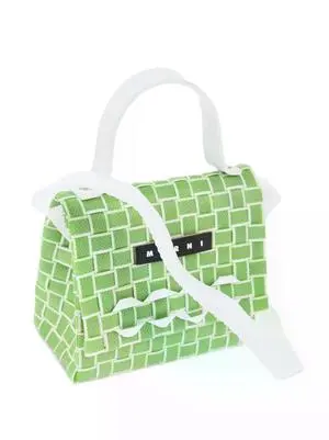 Marni Mini Joy Woven Bag - Green