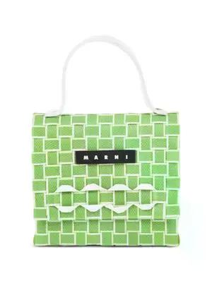 Marni Mini Joy Woven Bag - Green