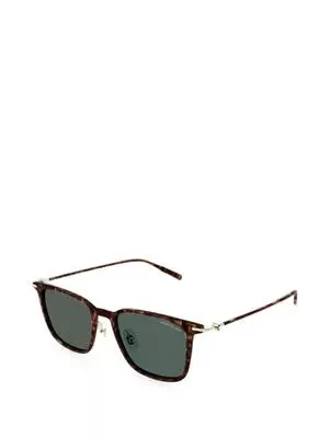 Montblanc Square-frame Sunglasses - Brown
