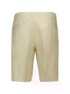 PIACENZA CASHMERE 1733 Elasticated Waistband Linen Shorts - Neutrals