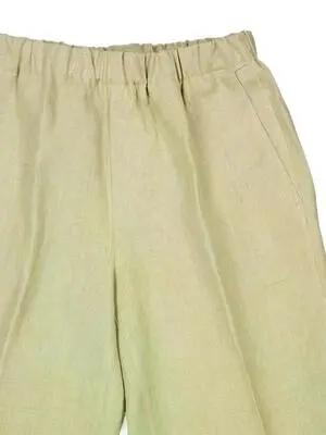 PIACENZA CASHMERE 1733 Elasticated Waistband Linen Shorts - Neutrals