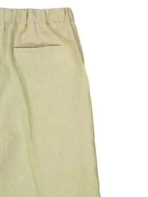 PIACENZA CASHMERE 1733 Elasticated Waistband Linen Shorts - Neutrals
