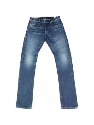 JUDE DENIM Whiskering-effect Jeans - Blue