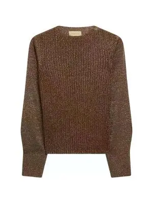 Momoni Ribbed Lurex Sweater