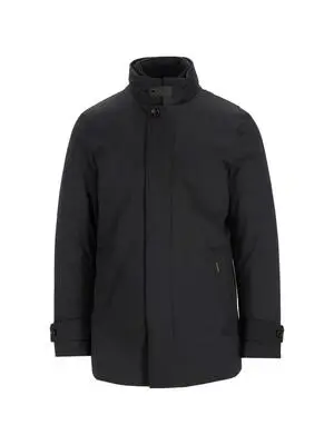 MOORER Reis High-neck Padded Coat - Blue