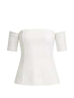 HIGH SPORT Sela Off-shoulder Top - White