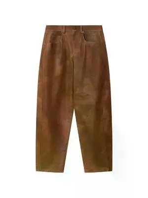 MARANT ETOILE Belky Barrel-fit Trousers - Brown