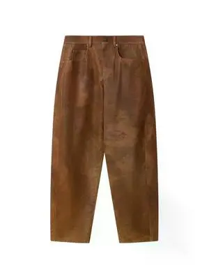 MARANT ETOILE Belky Barrel-fit Trousers - Brown