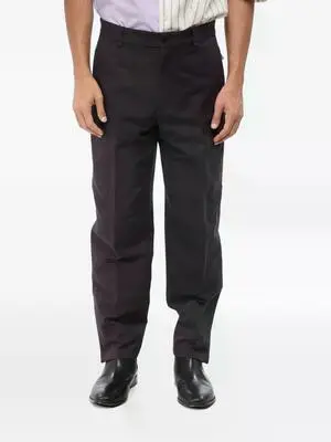 LANVIN Cotton Ankle Zip Trousers