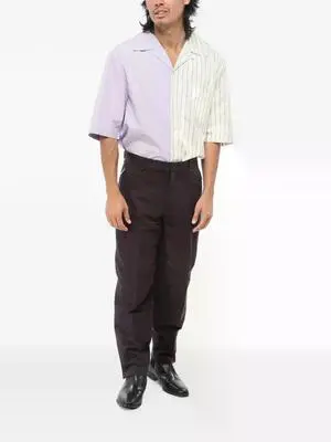 LANVIN Cotton Ankle Zip Trousers