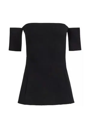 HIGH SPORT Sela Off-the-shoulder Top - Black