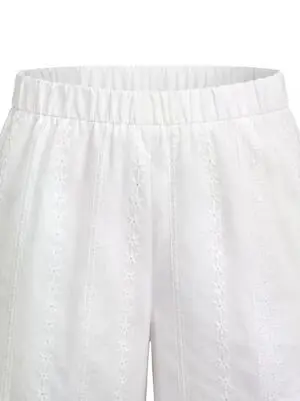 FORTE_FORTE Les Fleurs Embroidered Shorts - White