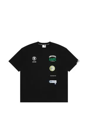 AAPE BY *A BATHING APE Moonface Patch Logo T-shirt - Green