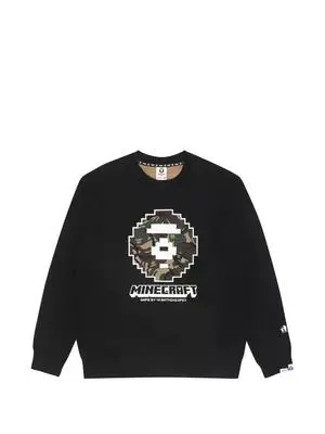 AAPE BY *A BATHING APE Camo-panel Sweatshirt - Black