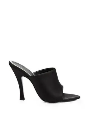 Magda Butrym Open-toe Satin-finish Sandals - Black