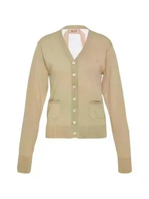 N°21 V-neck Cardigan - Neutrals