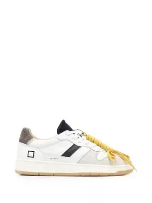 D.a.t.e. Court 2.0 Vintage Logo-print Panelled Sneakers - White