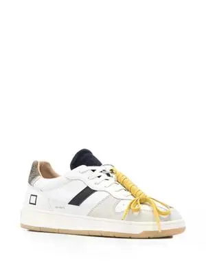 D.a.t.e. Court 2.0 Vintage Logo-print Panelled Sneakers