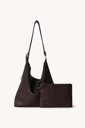 THE ROW Jean Shoulder Bag - Deep Brown