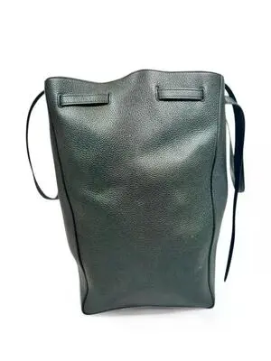 Celine 2018 Medium Cabas Phantom Leather Tote Bag - Black