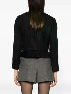 Sandro Pleated-trim Button-up Blazer