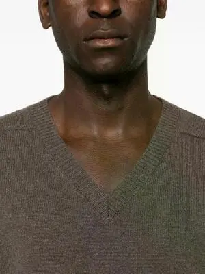 Rick Owens Knitted V-neck Sweater