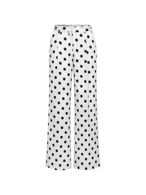 SA SU PHI Bogart Polka-dot Trousers - White