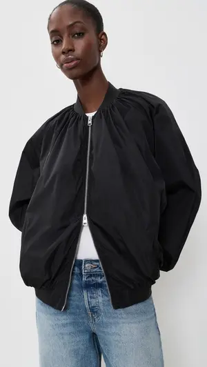 AGOLDE Raffi Bomber Jacket - Black