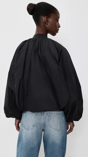 AGOLDE Raffi Bomber Jacket - Black