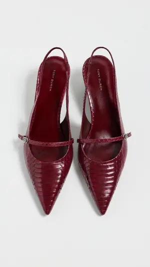 Tory Burch Double T Buckle Mary Jane Pumps
