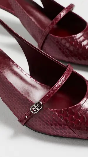 Tory Burch Double T Buckle Mary Jane Pumps