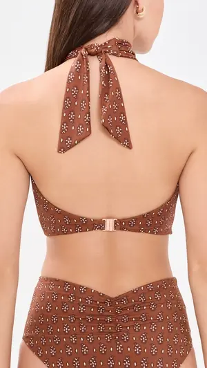 Johanna Ortiz Paisley Print Bikini Top