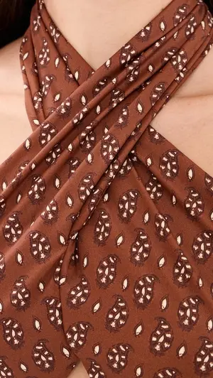 Johanna Ortiz Paisley Print Bikini Top