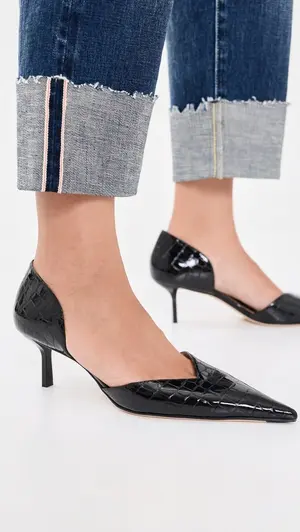 Victoria Beckham Angle D'orsay Pumps - Black