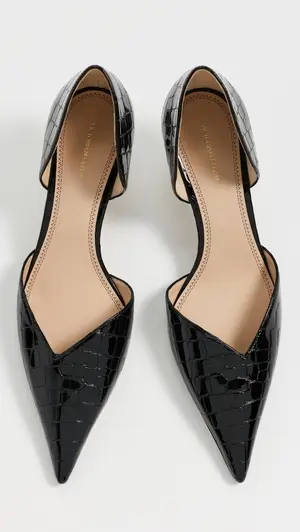 Victoria Beckham Angle D'orsay Pumps - Black