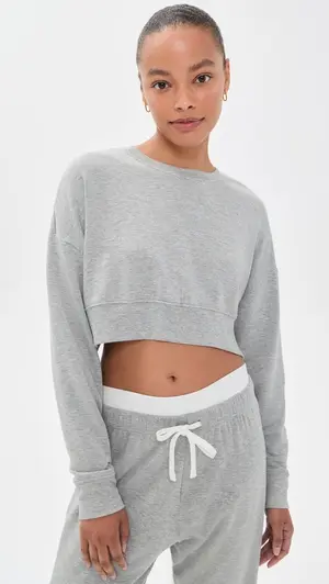Splits59 Noah Fleece Crop Sweatshirt
