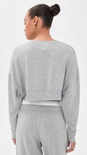 Splits59 Noah Fleece Crop Sweatshirt