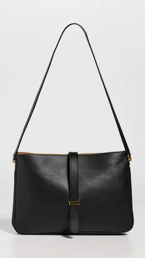 NILI LOTAN Jane Shoulder Bag In Cowhide - Black
