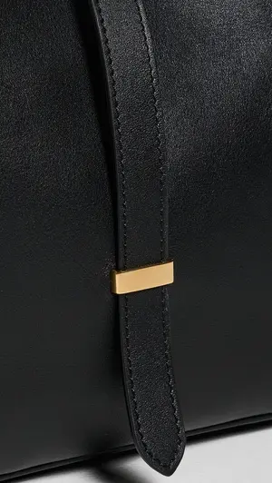 NILI LOTAN Jane Shoulder Bag In Cowhide - Black