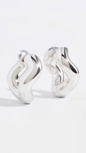 Charlotte Chesnais Petite Wave Hoop Earrings