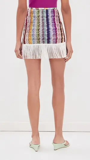 Missoni Fringe Wrap Skirt