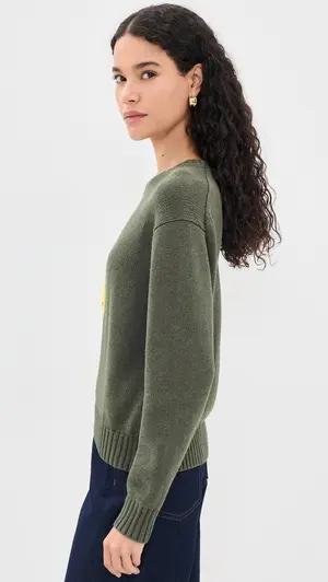 Polo Ralph Lauren Cotton Bear Long Sleeve Crew Neck Pullover