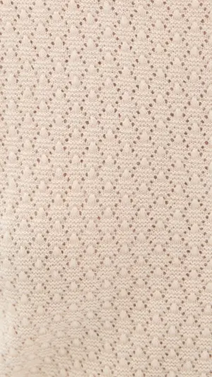 FRAME Gathered Honeycomb Cashmere Sweater With Puff Sleeves