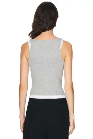MIMCHIK Double Layer Knotted Tank Top