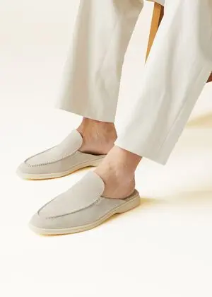 Loro Piana Babouche Walk Heel Casual Shoes