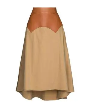 Loewe Panelled Mid-length Skirt - Khaki