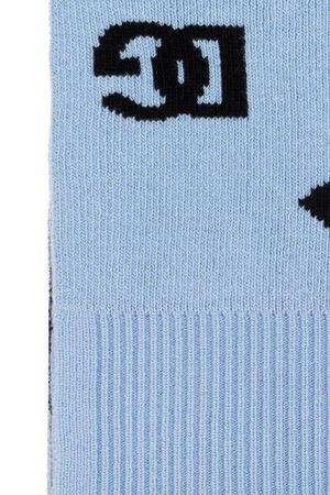 Dolce & Gabbana Dolce Gabbana Dg Logo Intarsia Knitted Scarf