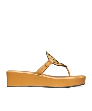 Tory Burch Miller Wedge Sandal - Walnut